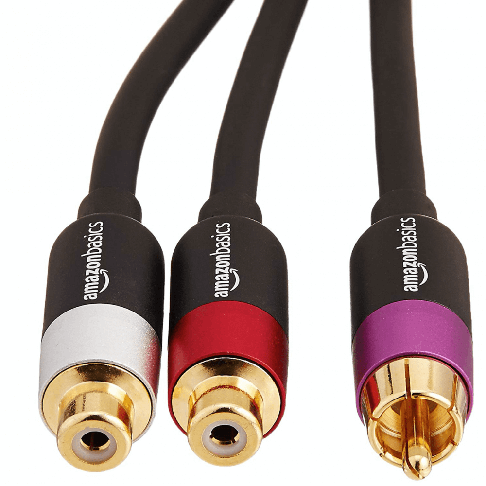 AmazonBasics 1-Male to 2-Female RCA Y-Adapter - Adapters - Buy today at ...