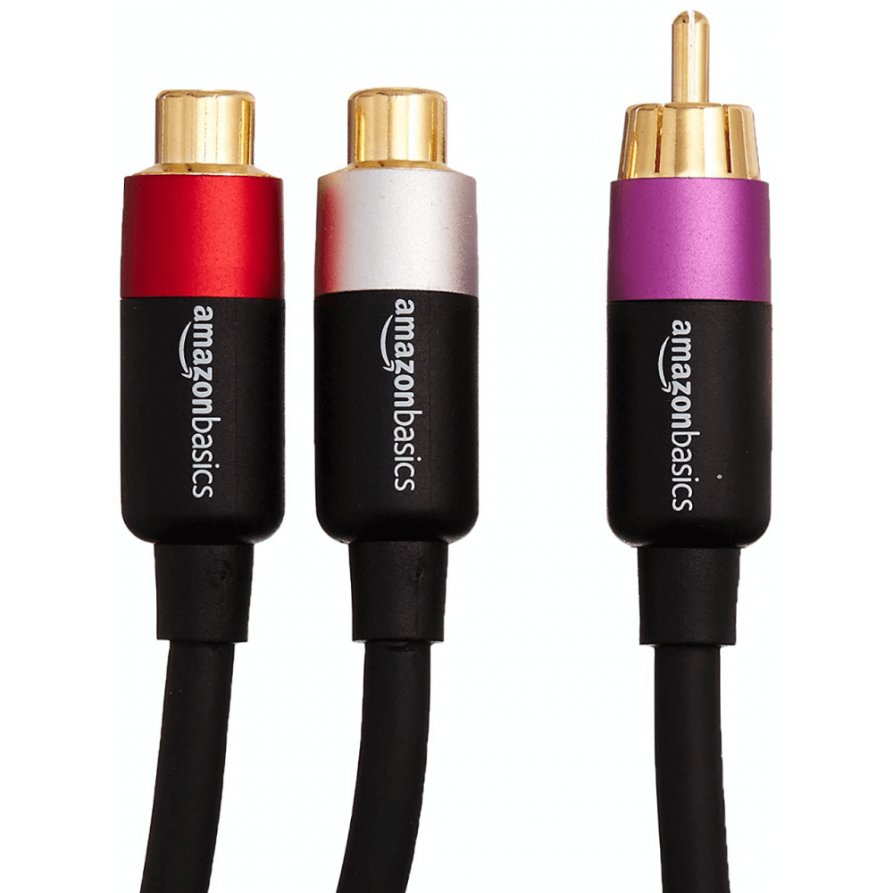 AmazonBasics 1-Male to 2-Female RCA Y-Adapter - Adapters - Buy today at ...